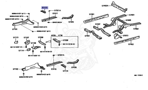 57173-12010 - Toyota - Box, Torque, Front No.2 Rh - Nengun Performance