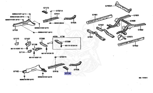 57174-12010 - Toyota - Box, Torque, Front No.2 Lh - Nengun Performance