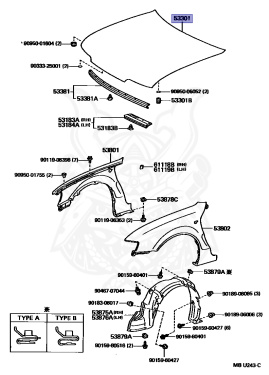 53301-18010 - Toyota - Hood Sub-assy - Nengun Performance