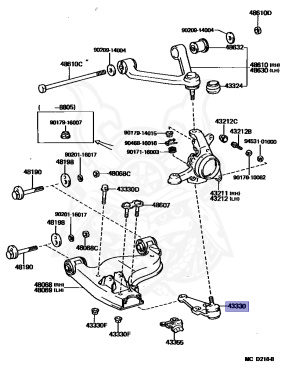 43330-19056 - Toyota - Front Lower Ball Joint Assy - Nengun Performance