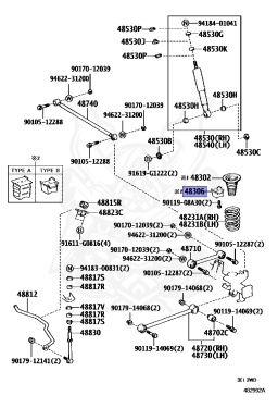 48306-35180 - Toyota - Rear Spring Bumper Sub-assy - Nengun Performance