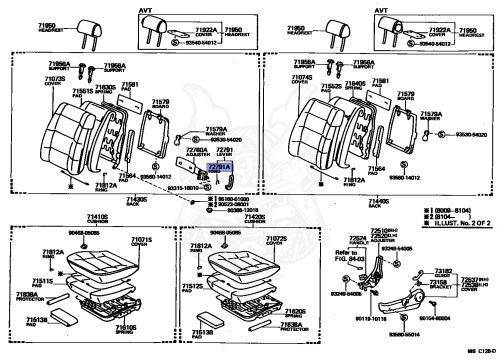 90520-01002 - Toyota - Ring, Shaft Snap (for Front Door Window ...