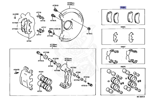 04465-36010 - Toyota - Front Disc Brake Pad Kit - Nengun Performance