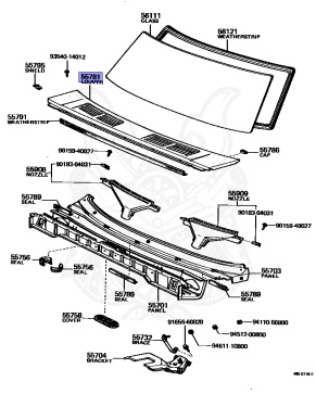 55781-10010 - Toyota - Louver, Cowl Ventilator - Nengun Performance