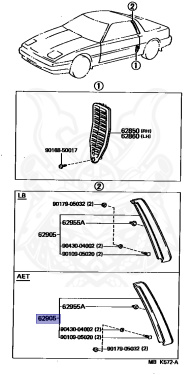 62905-14060 - Toyota - Louver, Quarter Ventilation - Nengun Performance
