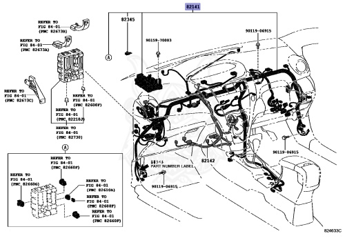 82141-5CZ30 - Toyota - Instrument Panel Wiring Harness - Nengun Performance