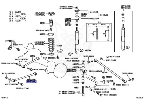 48720-60040 - Toyota - Lower Control Arm Assy, Lh - Nengun Performance