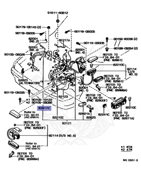 82817-12700 - Toyota - Wiring Harness Protector, No.4 - Nengun Performance