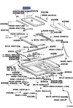 63201-60020 - Toyota - Sliding Glass Roof Sub-assy - Nengun Performance