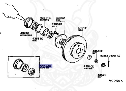04422-20010 - Toyota - Front Axle Oil Seal Kit - Nengun Performance