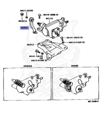 45401-35140 - Toyota - Pitman Arm Sub-assy - Nengun Performance