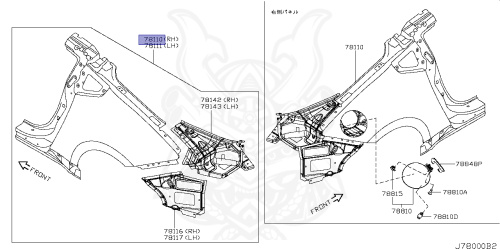 G8100-6GCMA - Nissan - Rear Fender, RH - Nengun Performance