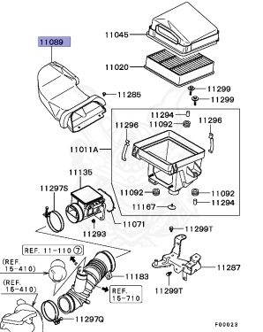 MR968676 - Mitsubishi - Air Cleaner Intake Duct - Nengun Performance