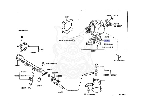 22270-16060 - Toyota - Idle Speed Control Valve Assy (for Thlottle Body ...