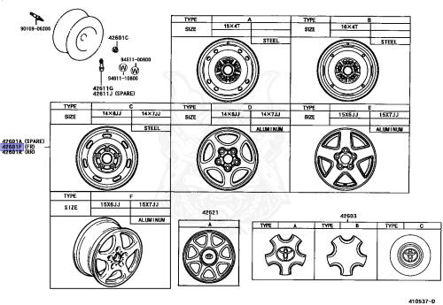 42611-17240 - Toyota - Disc Wheel (for Front) - Nengun Performance