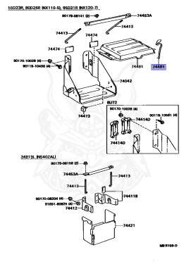 74481-36030 - Toyota - Battery Hold Down Clamp - Nengun Performance