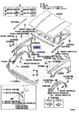 53811-35150 - Toyota - Front Fender Sub-assy, Rh - Nengun Performance