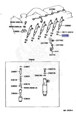 11176-17020 - Toyota - Seat, Injection Nozzle - Nengun Performance