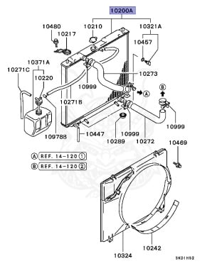 MB890955 - Mitsubishi - Radiator Assy - Nengun Performance