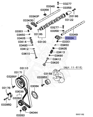 MD375091 - Mitsubishi - Inlet Valve Rocker Arm - Nengun Performance