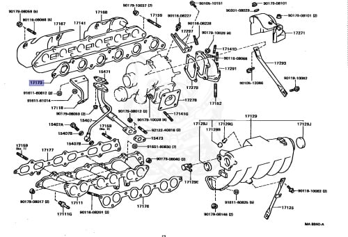 17173-42010 - Toyota - Exhaust Manifold To Head Gasket - Nengun Performance