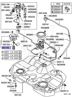 MN120151 - Mitsubishi - Fuel Tank Gauge Unit - Nengun Performance