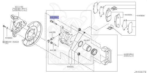 44141-JA01A - Nissan - Slide Pin Bolt - Nengun Performance