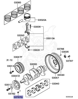 MD093792 - Mitsubishi - Timing Belt Cover Bolt - Nengun Performance