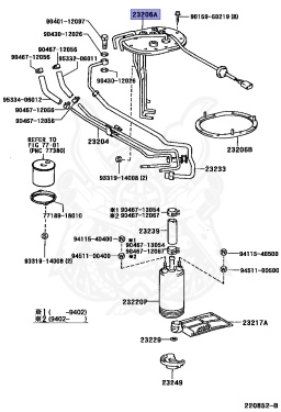 23206-11120 - Toyota - Fuel Pump Bracket - Nengun Performance