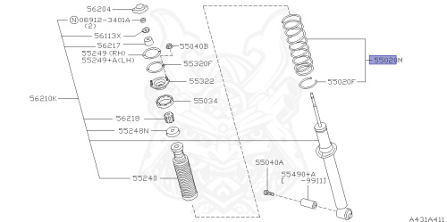55020-91F00 - Nissan - Rear Spring - Nengun Performance