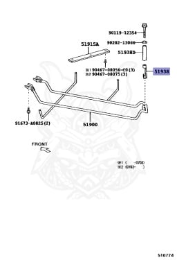 51938-44010 - Toyota - Spare Wheel Carrier Lock - Nengun Performance