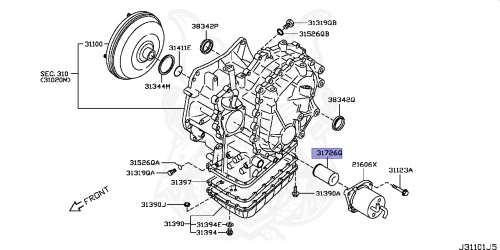 31726-1XF00 - Nissan - Automatic Gearbox Oil Filter - Nengun Performance