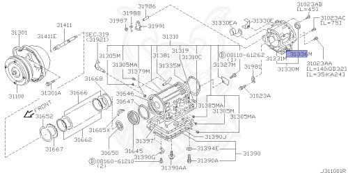 31336-X6901 - Nissan - Adapter Case Oil Seal - Nengun Performance
