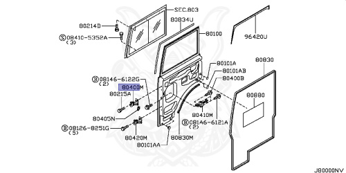80400-WJ100 - Nissan - Door Hinge - Nengun Performance