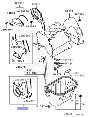 MD162176 - Mitsubishi - Timing Belt Cover - Nengun Performance