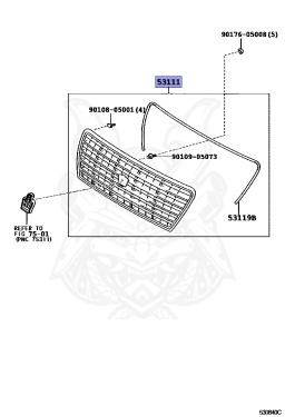 53100-30180 - Toyota - Radiator Grille - Nengun Performance