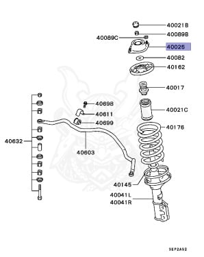 MB808306 - Mitsubishi - Front Susp Strut Insulator - Nengun Performance