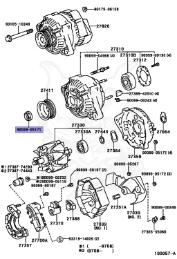 90099-05171 - Toyota - Nut - Nengun Performance