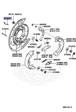 47447-22020 - Toyota - Shoe Hold Down Spring Pin - Nengun Performance