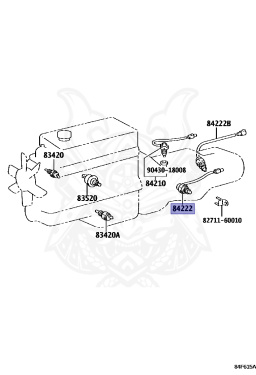84222-60022 - Toyota - SWITCH, TRANSFER INDICATOR, NO.1 - Nengun ...
