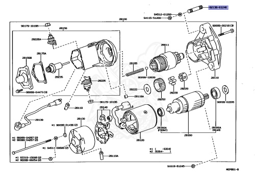 92136-61240 - Toyota - BOLT, STUD(FOR FRONT DRIVE SHAFT BEARING BRACKET ...