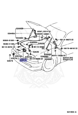 53510-50040 - Toyota - Hood Lock - Nengun Performance