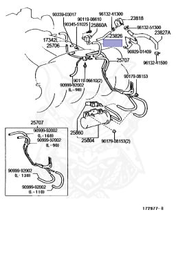 17343-46100 - Toyota - Air Hose, No.3 - Nengun Performance