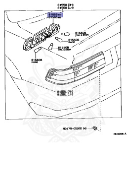 81555-1A490 - Toyota - Rear Combination Lamp Socket & Wire Sub-assy, Rh ...