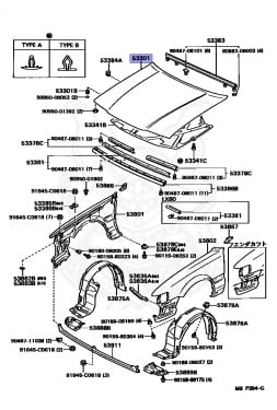 53301-22250 - Toyota - Hood - Nengun Performance