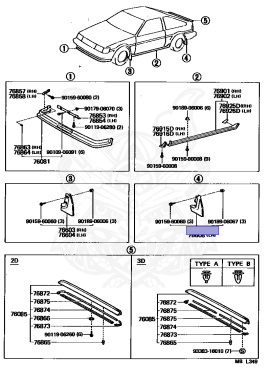 76607-19165 - Toyota - Mudguard Sub-assy, Quarter Panel, Rear Rh ...