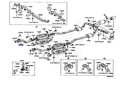 17420-52010 - Toyota - Pipe Assy, Exhaust, Front - Nengun Performance