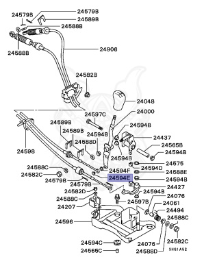 MB949743 - Mitsubishi - Bushing,gearshift Link - Nengun Performance