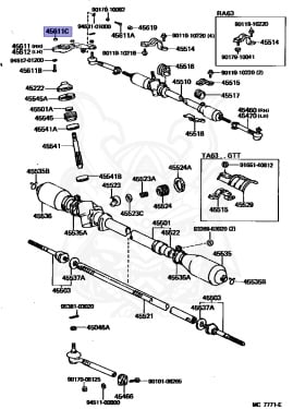 90253-15016 - Toyota - Straight Pin (for Steering Knuckle To Shock ...