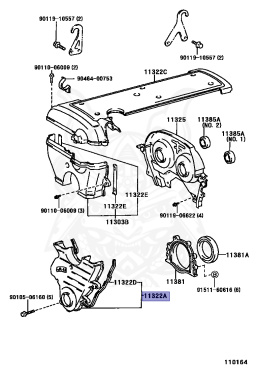 11302-46021 - Toyota - Timing Belt Cover, No.1 - Nengun Performance